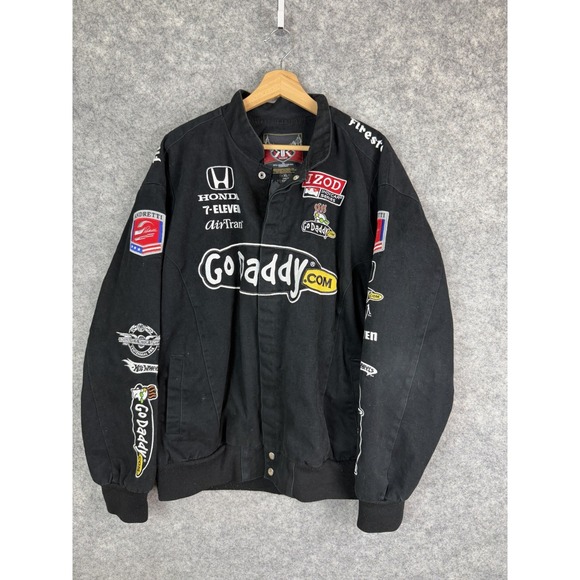 RR Designs | Shirts | Vintage Go Daddy Jacket Mens Xl Racing Nascar ...
